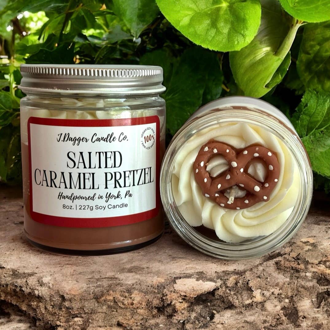 Salted Caramel Pretzel Dessert Candle – Best Buds Puff Palace